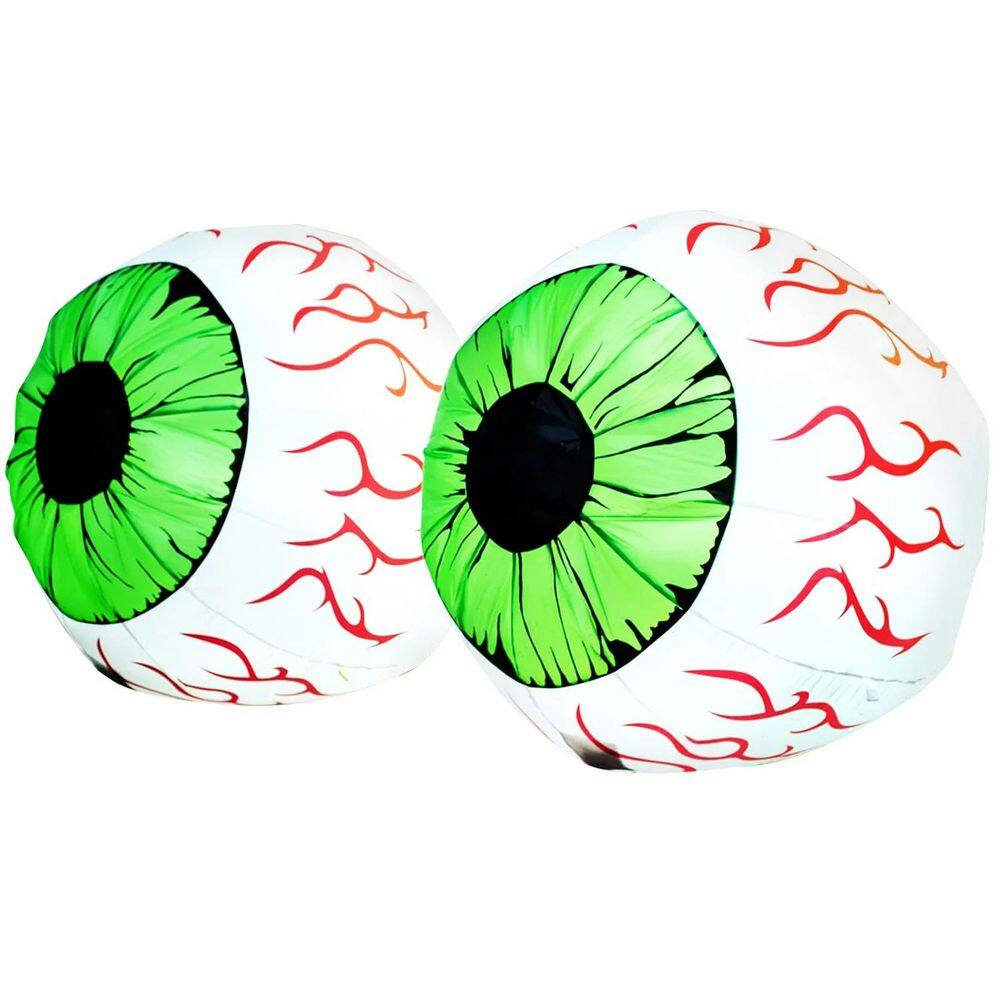 Joyfy 3 Ft. Halloween Green Eyeball Inflatable (2-Pack) 30030-B - The ...