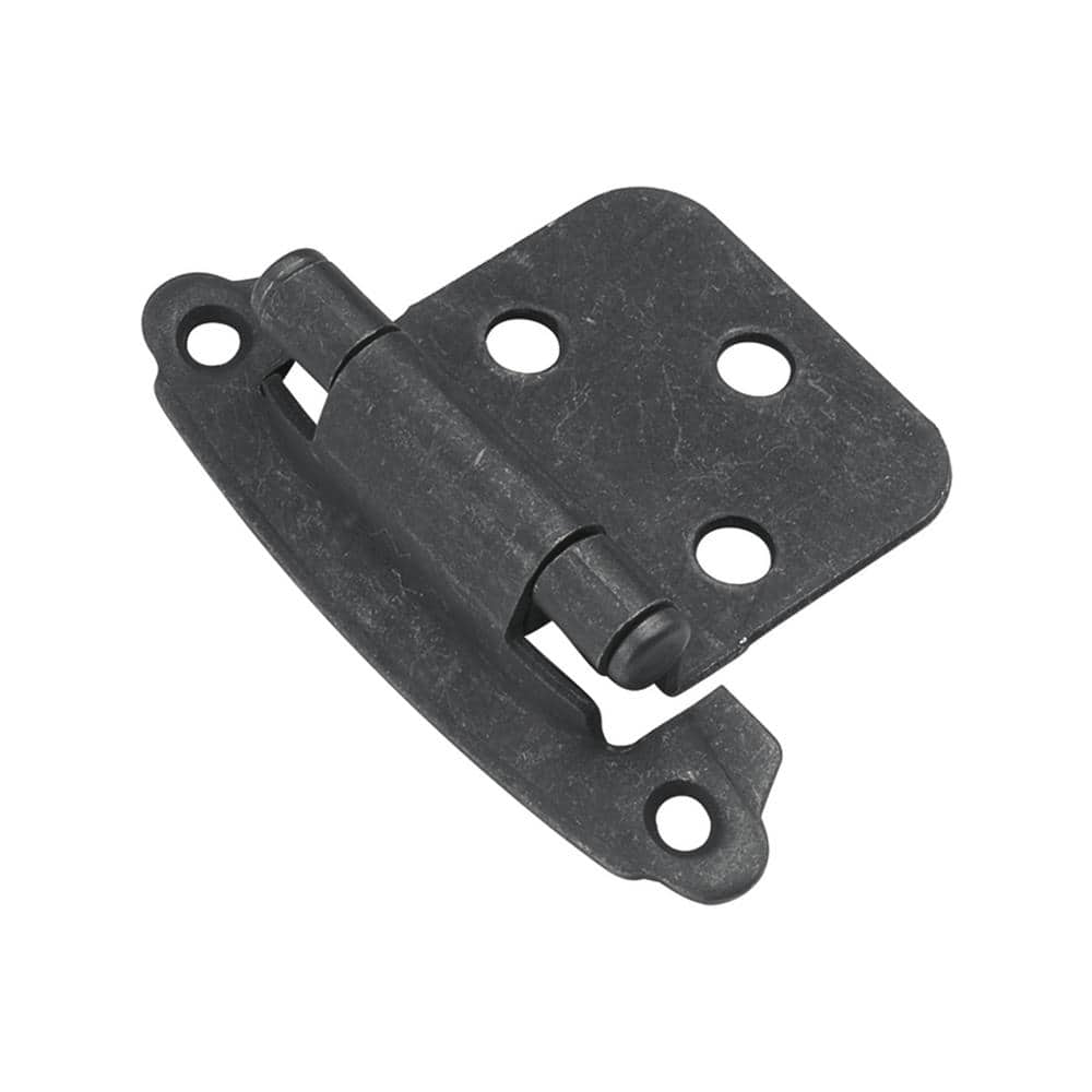 HICKORY HARDWARE 1-14/15 in. x 2-5/8 in. Black Iron Surface Self ...