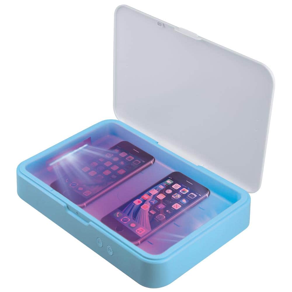 Dual Mobile Phone or Tablet UV-C Sanitizing Box FH7034 - The Home Depot