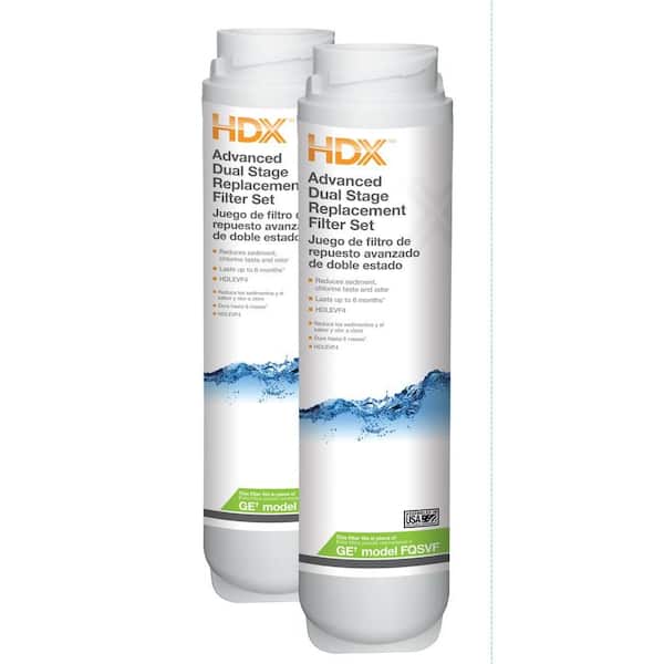 HDX Dual Stage Replacement Water Filter Set (Fits GE GXSV65, GQSV65 ...