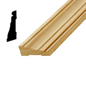 American Wood Moulding WM 376 11/16 in. x 2-1/4 in. x 84 in. Pine Solid ...