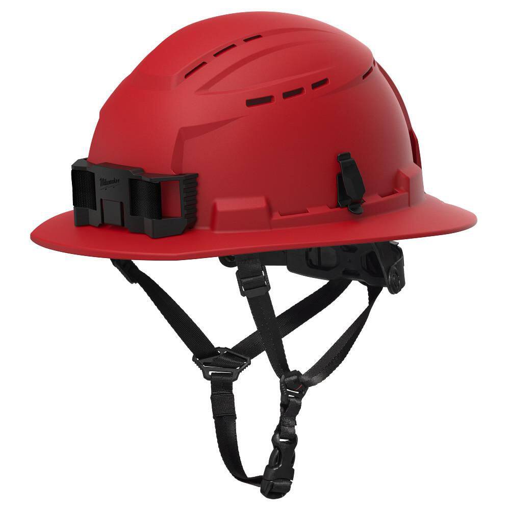 Milwaukee BOLT Red Type 2 Class C Full Brim Vented Safety Helmet 48-73 ...