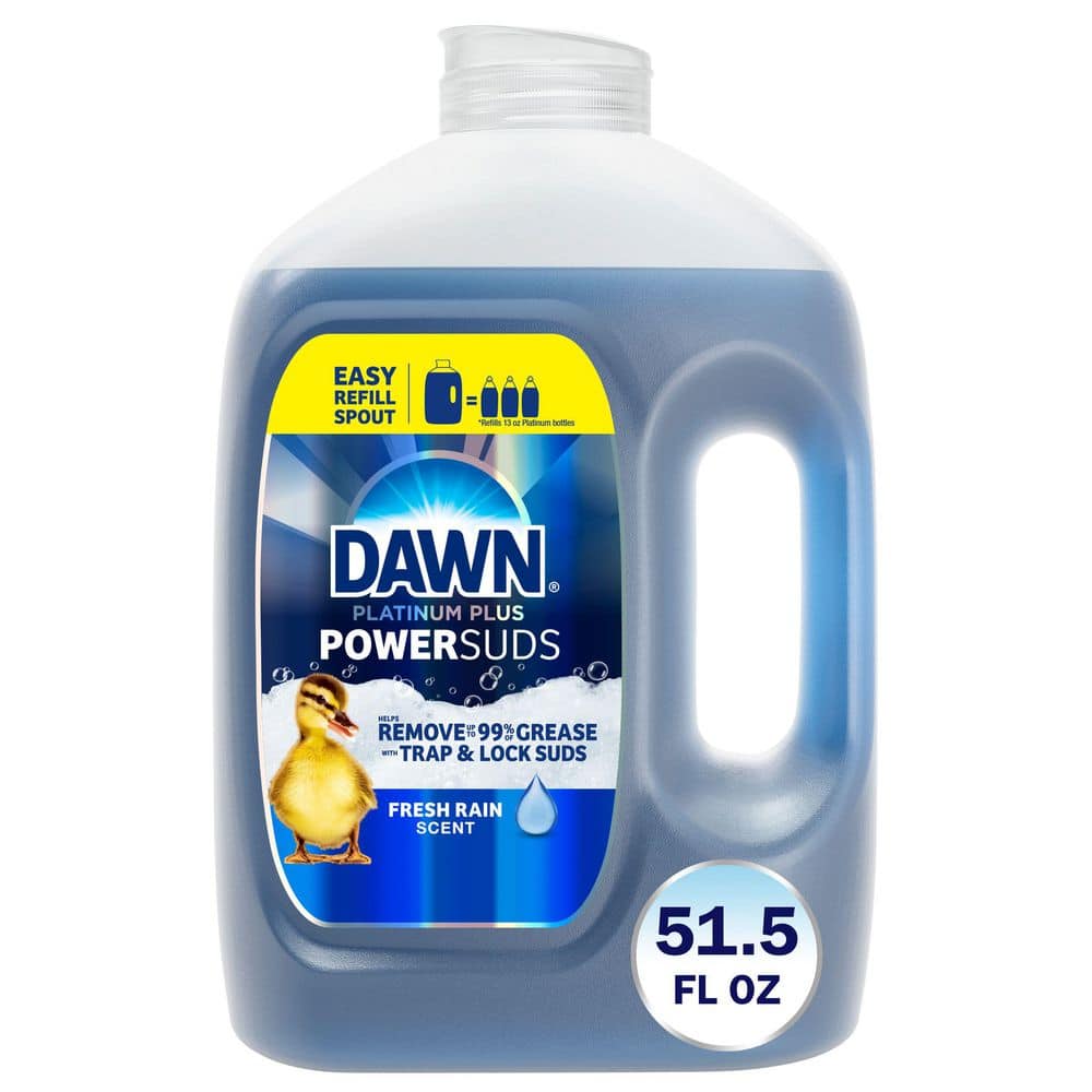 Dawn Platinum Plus 51.5 oz. Fresh Rain Scent Liquid Hand Dish Soap ...