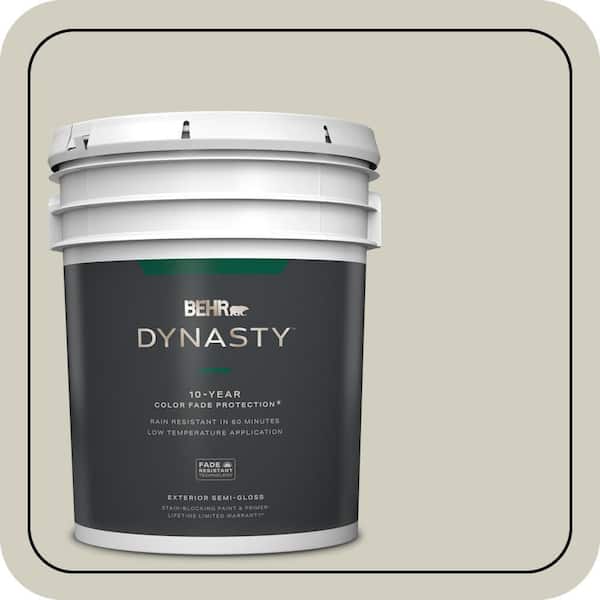 BEHR DYNASTY 5 gal. #N350-2 Sawgrass Semi-Gloss Exterior Stain-Blocking ...