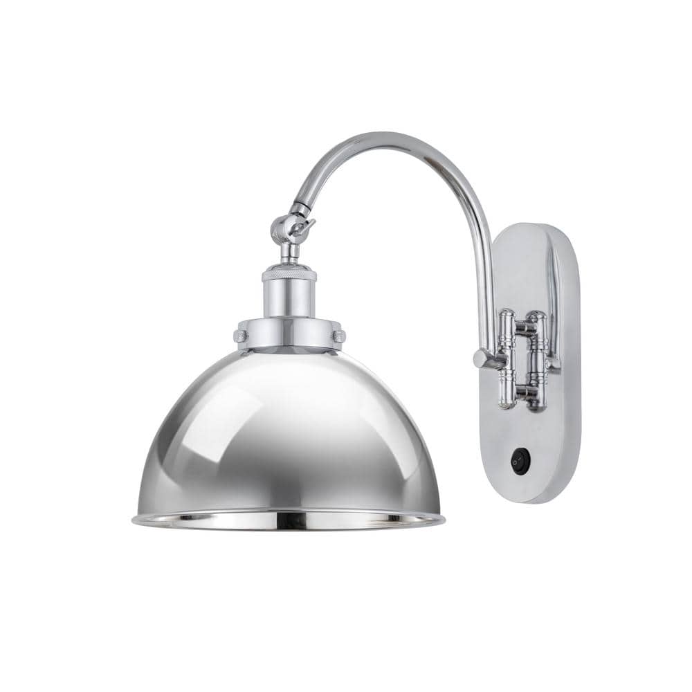 Innovations Ballston Urban 1-Light Polished Chrome Wall Sconce with ...