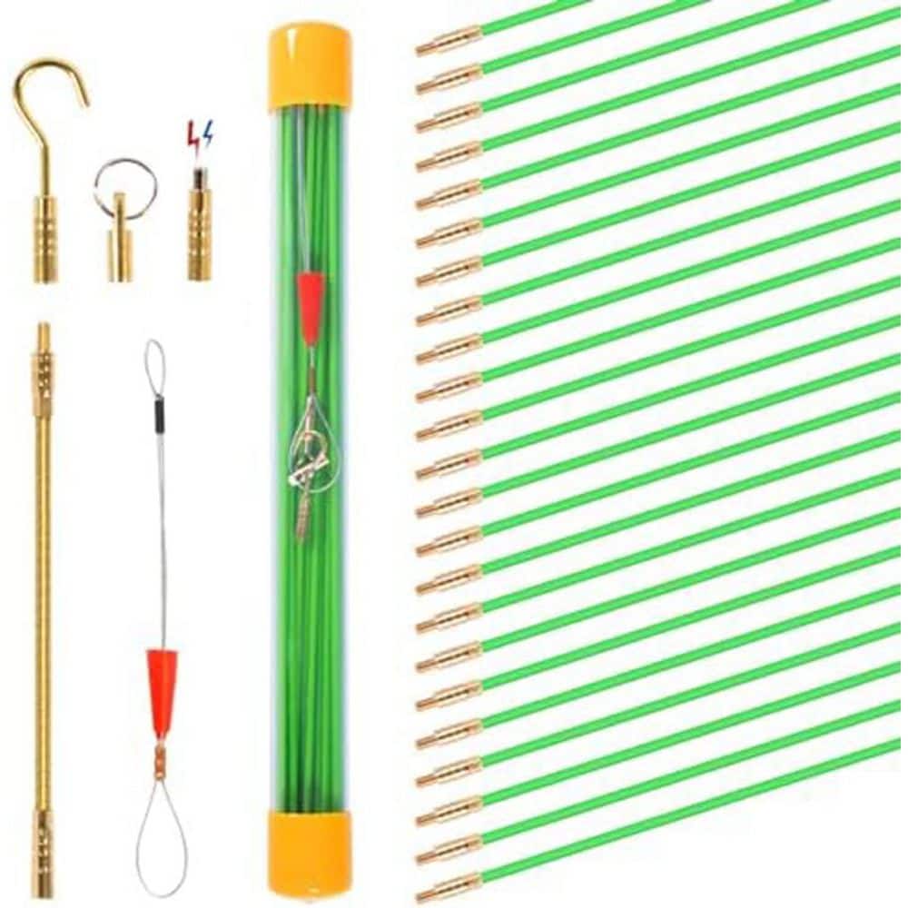 YICHUHAOXI 32.5 ft. Fiberglass Electrical Wire Cable Glow Rods Fish ...