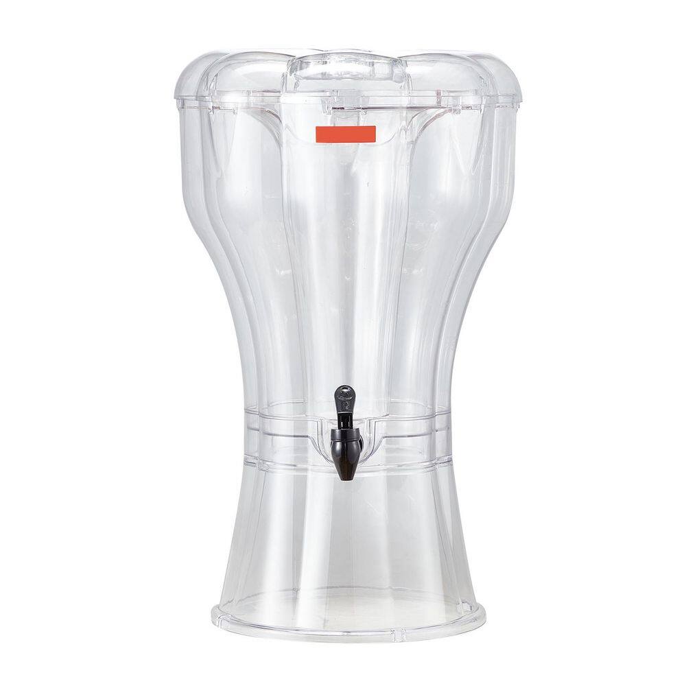 SKYSHALO 3.4 Gal. Beverage Dispenser, Plastic, No-Drip Spigot, for Iced ...