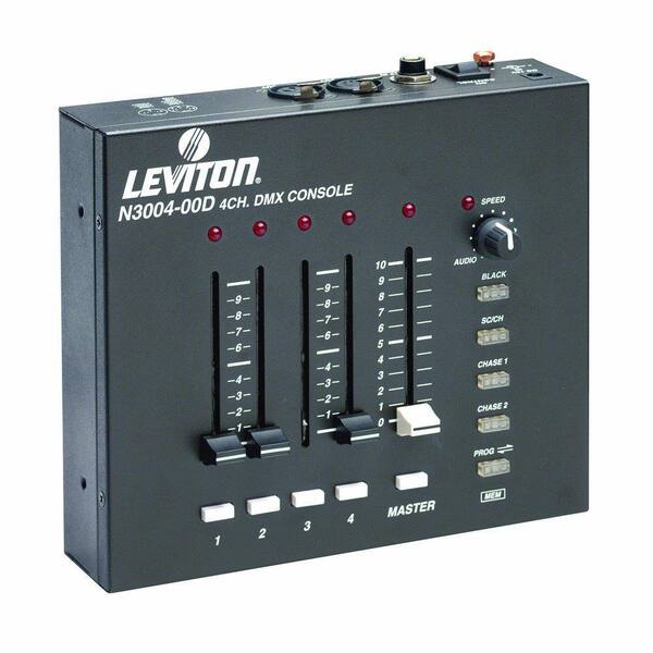 Leviton 3000 Series 4-Channel DMX Controller N3004-D - The Home Depot