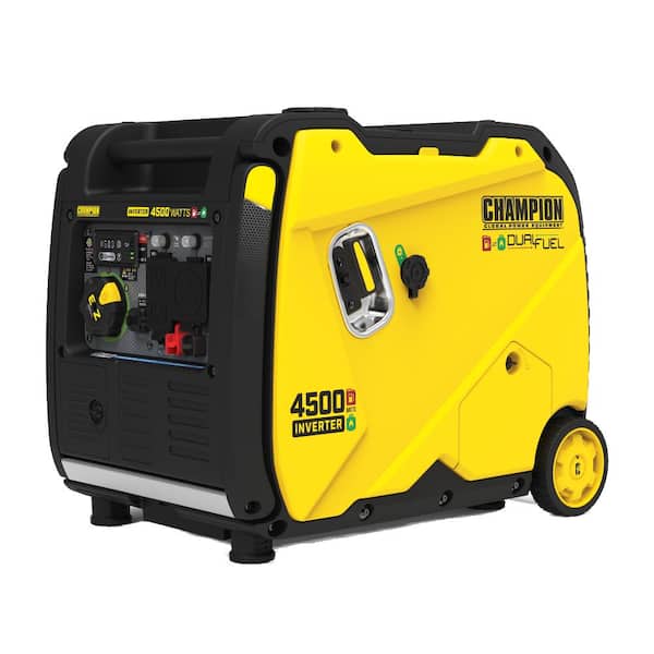 Champion Power Equipment 4500-Watt Electric Start Dual Fuel RV Ready ...