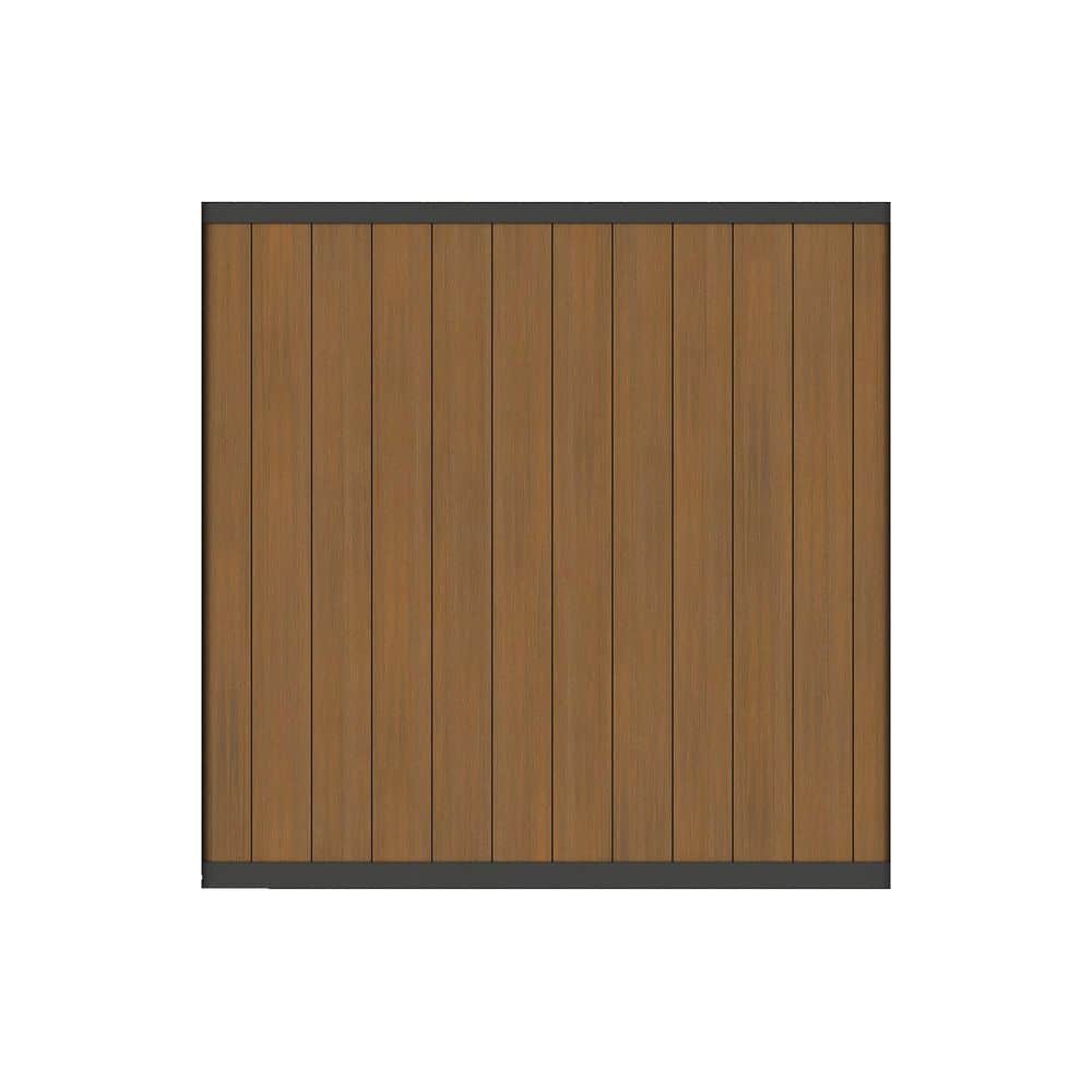 NewTechWood UltraEasy 6 ft. x 6 ft. Peruvian Teak Composite Flat Style ...
