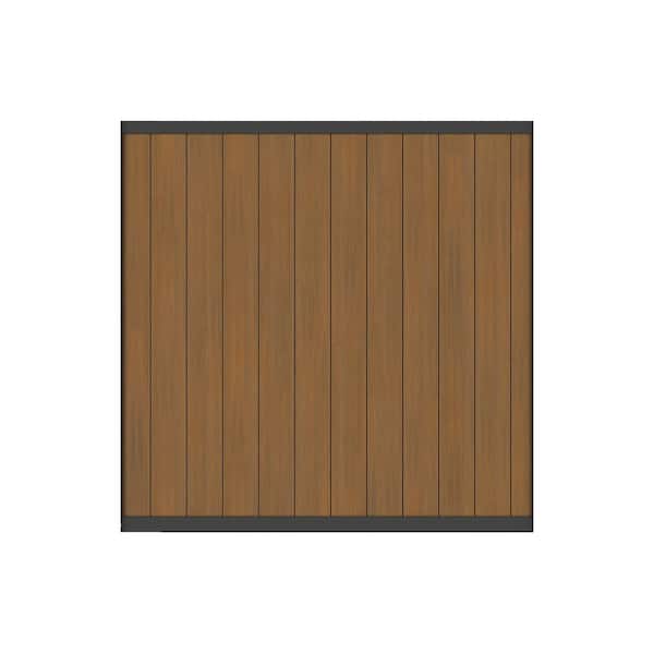 NewTechWood UltraEasy 6 ft. x 6 ft. Peruvian Teak Composite Flat Style ...