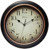 Infinity Instruments Precedent Wall Clock - Black 14877BG-2732 - The ...