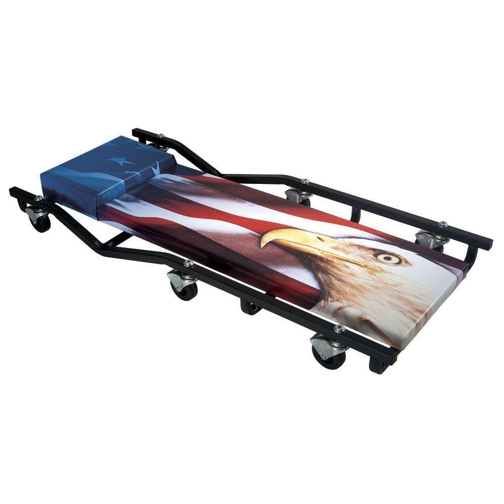 Toolstud 17 in. x 40 in. x 4 in. Steel Frame Flag Creeper-MTLV6FLAG10 ...