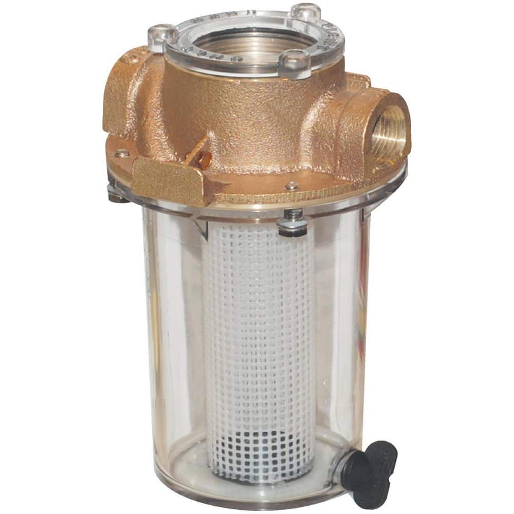 Groco ARG Bronze Strainer with Plastic Basket ARG-1250-P - The Home Depot