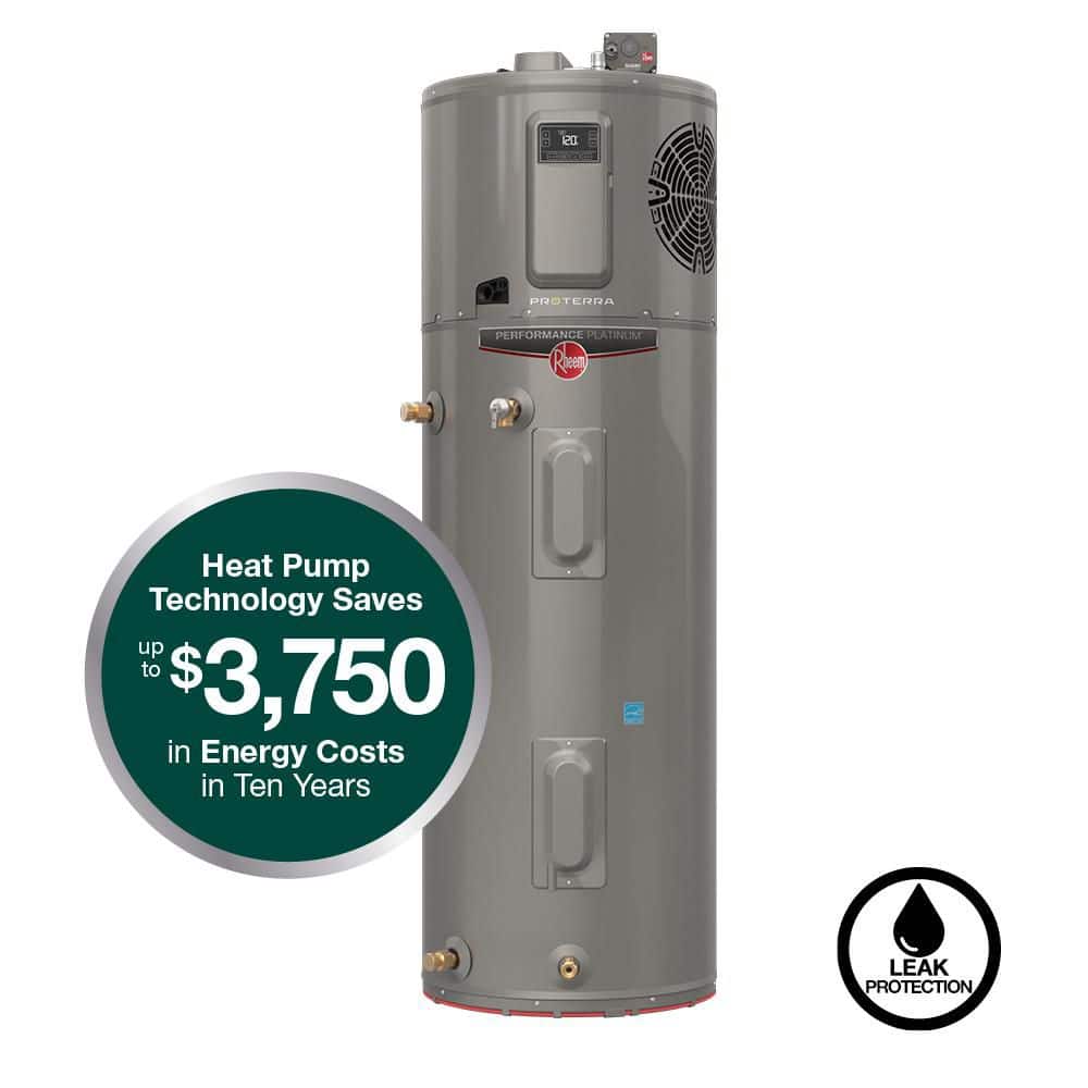 Rheem ProTerra 40 Gal. Smart High Efficiency Hybrid Heat Pump Water ...