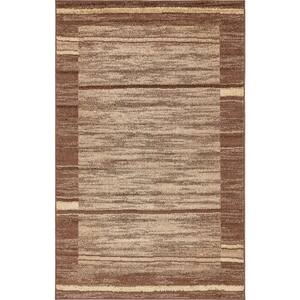 Unique Loom Autumn Foilage Brown 2' 0 x 6' 0 Runner Rug 3138230