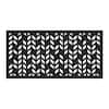 Barrette Outdoor Living 2 ft. x 4 ft. Black Aztek Polypropylene ...