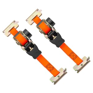 CargoSmart 2 in. x 12 ft. Orange Ratchet Tie Down Strap for E-Track and ...