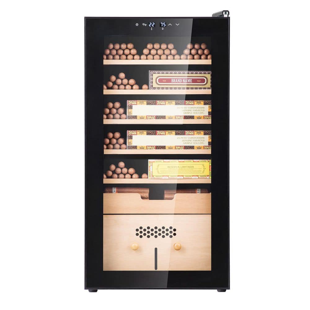 SKYSHALO Electric Cigar Humidor, 82L Cigar Humidor Cabinet with Cooling ...