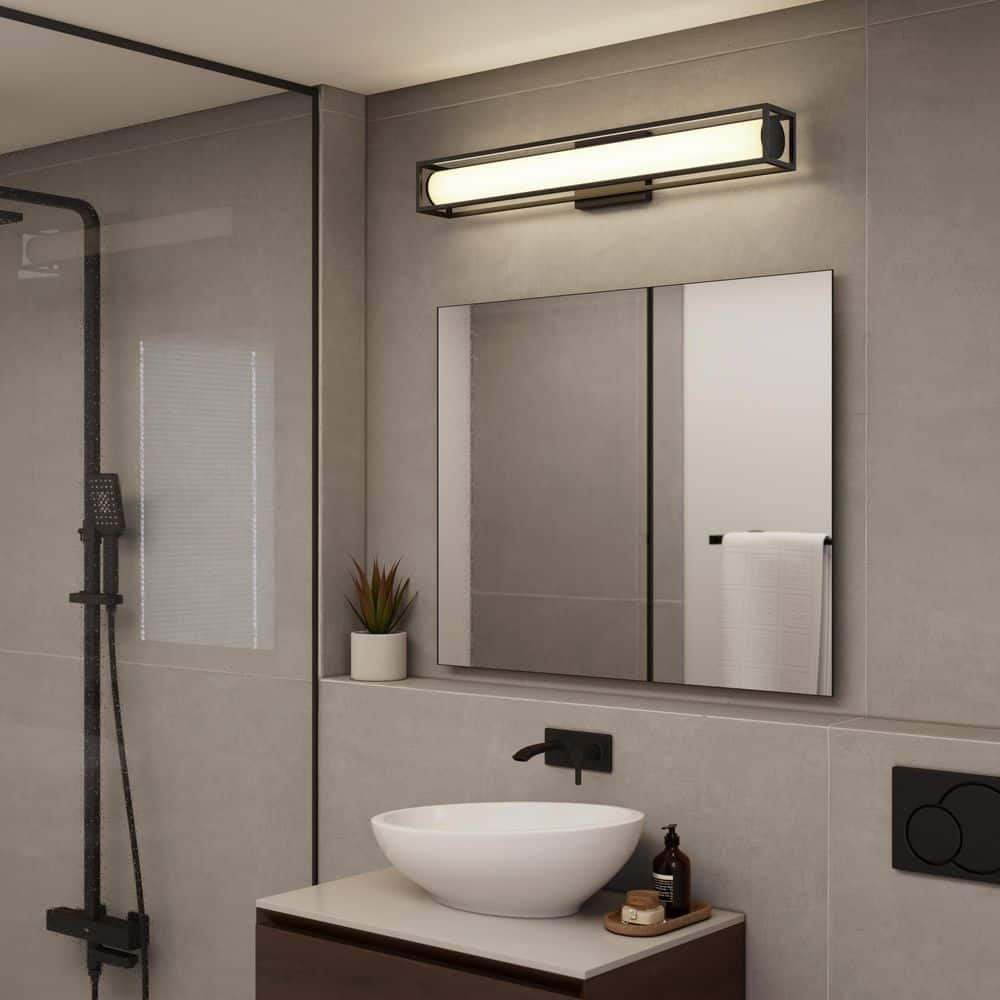 Reviews for Artika Venicia 27 in. Matte Black 5CCT Integrated LED ...