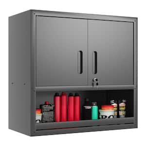 29.5 in. W x 11.8 in. D x 30.3 in. H Metal Bathroom Storage Wall ...