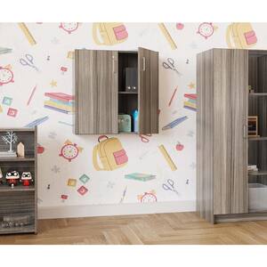 TOT MATE Classroom 30 in. W x 36.5 in. H 3-Level Wall Storage Cabinet ...