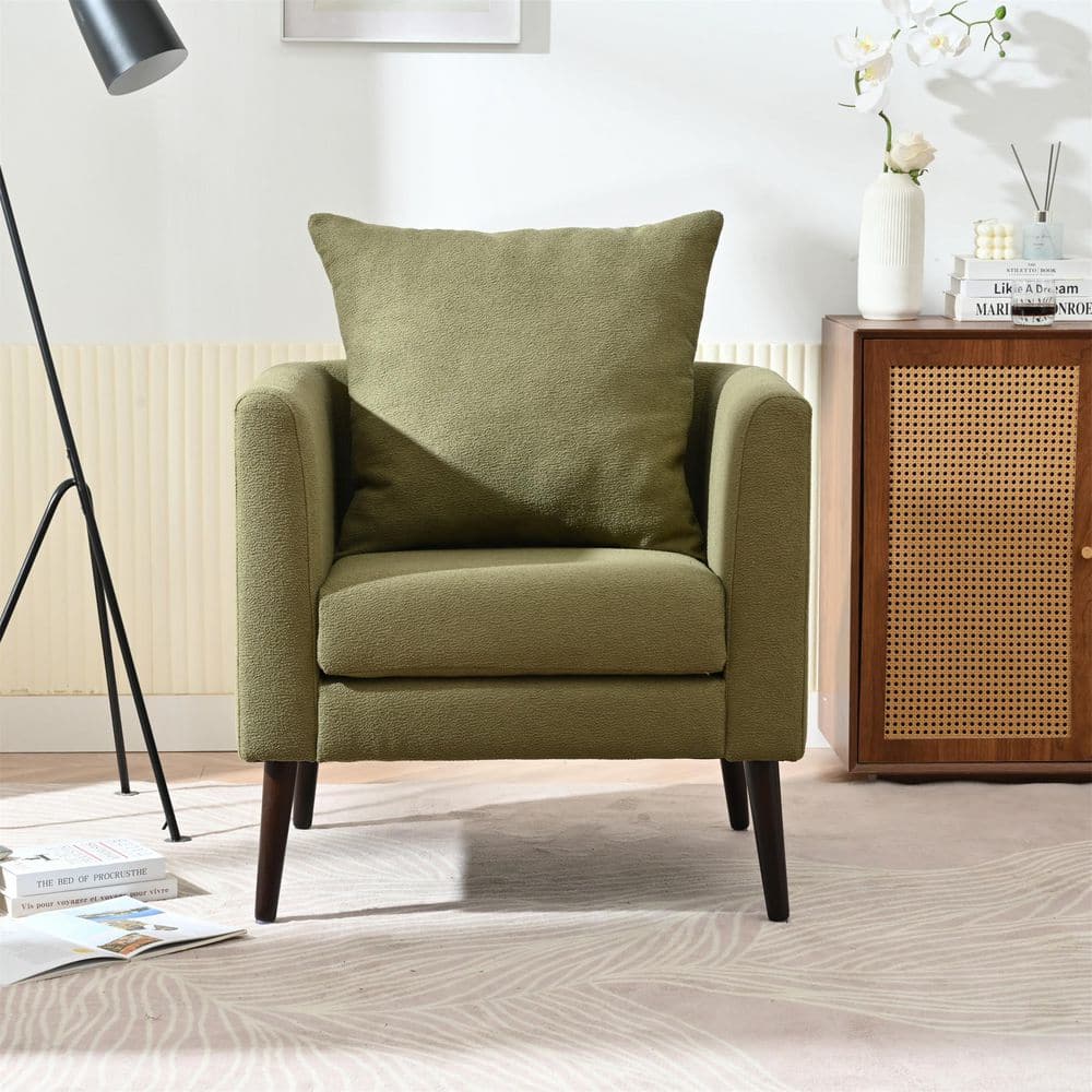 Olive Modern Fabric Accent Chair MF051010-O - The Home Depot