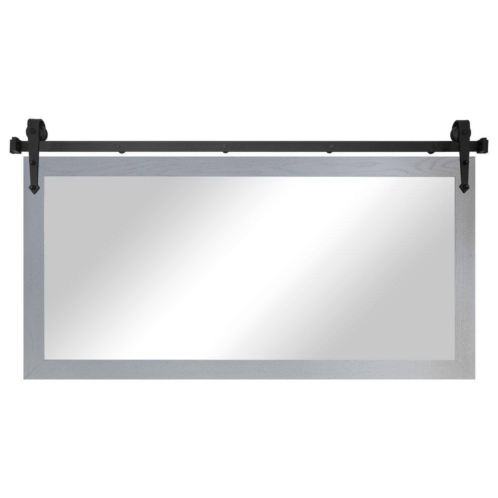 Rayne Mirrors (54 in. W x 33 in. H) Grey Ozark Hardwood Mirror With ...