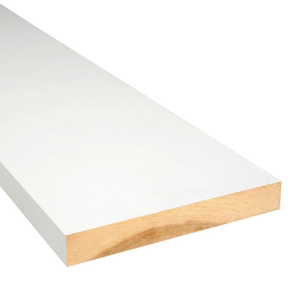 Weaber 1 in. x 6 in. x 12 ft. Finger Jointed Primed Poplar S4S 17456 ...