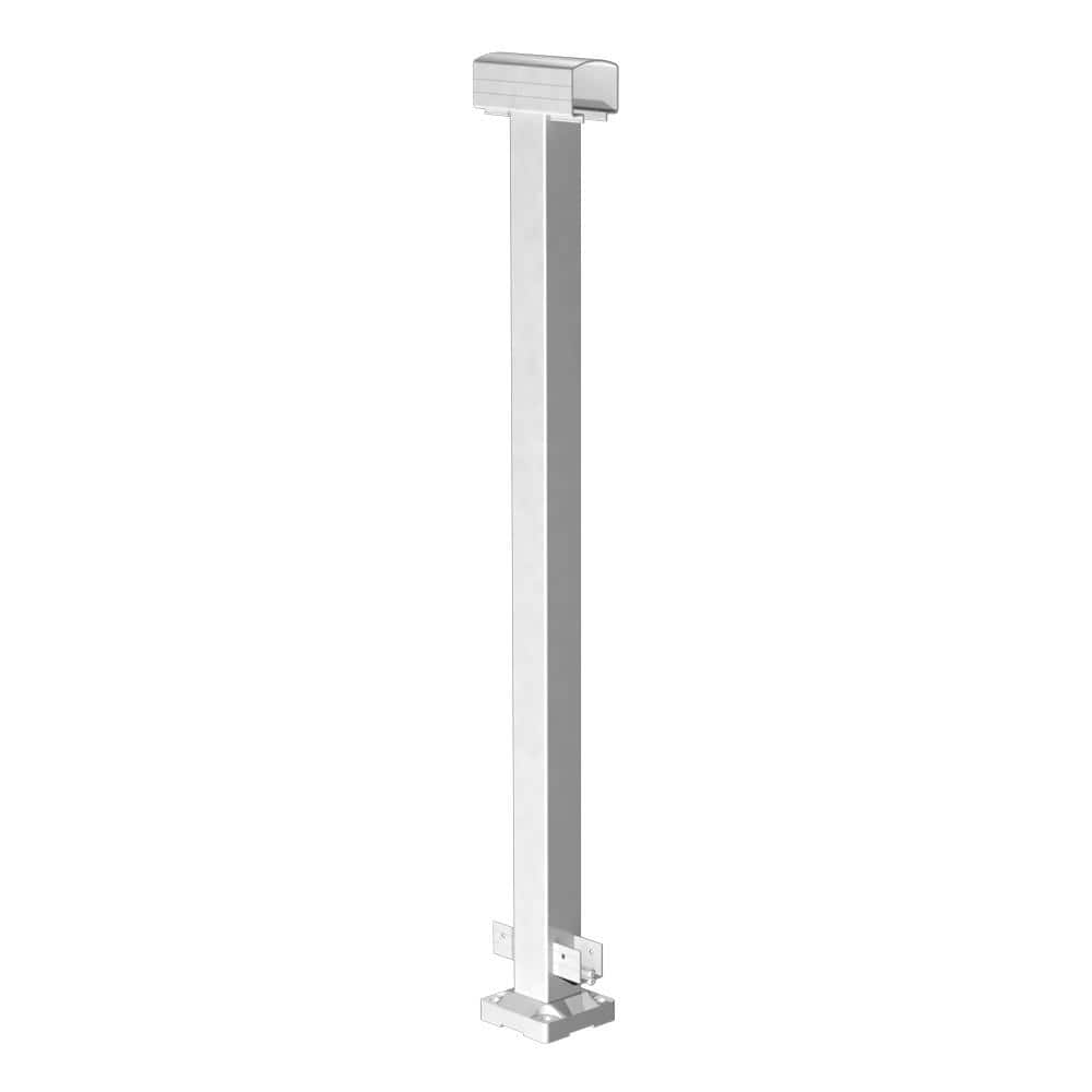 Have a question about Peak Aluminum Railing 42 in. H x 4 in. W White ...