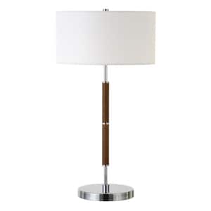 Meyer&Cross Simone 25 in. Blue and Brass 2-Bulb Table Lamp TL0534 - The ...