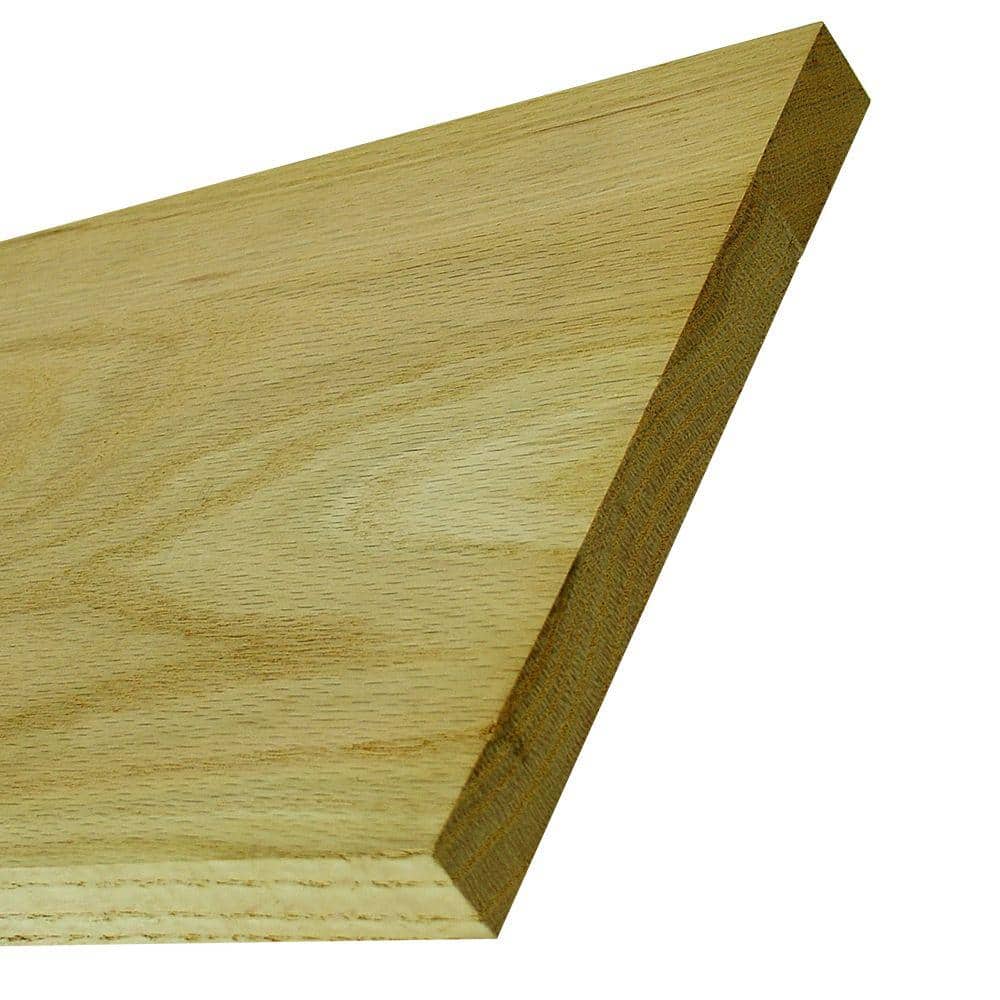 Stair Parts 48 in. x 7-1/4 in. Unfinished Oak Riser 8010R-048-HD74L ...