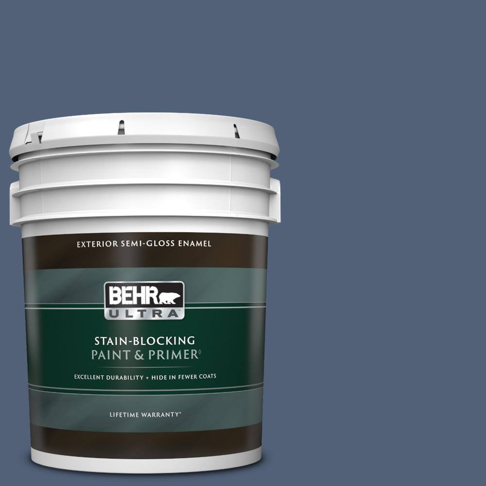 BEHR ULTRA 5 gal. #S530-6 Extreme Semi-Gloss Enamel Exterior Paint ...