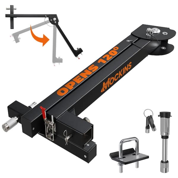 Mockins 450 lbs. Capacity Swing Away Hitch Adapter (30.5-in. x 16.5-in ...