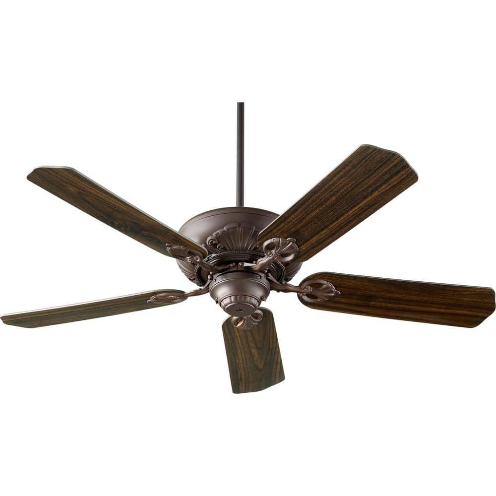 Quorum INTERNATIONAL Chateaux 60 in. Indoor Oiled Bronze Ceiling Fan ...