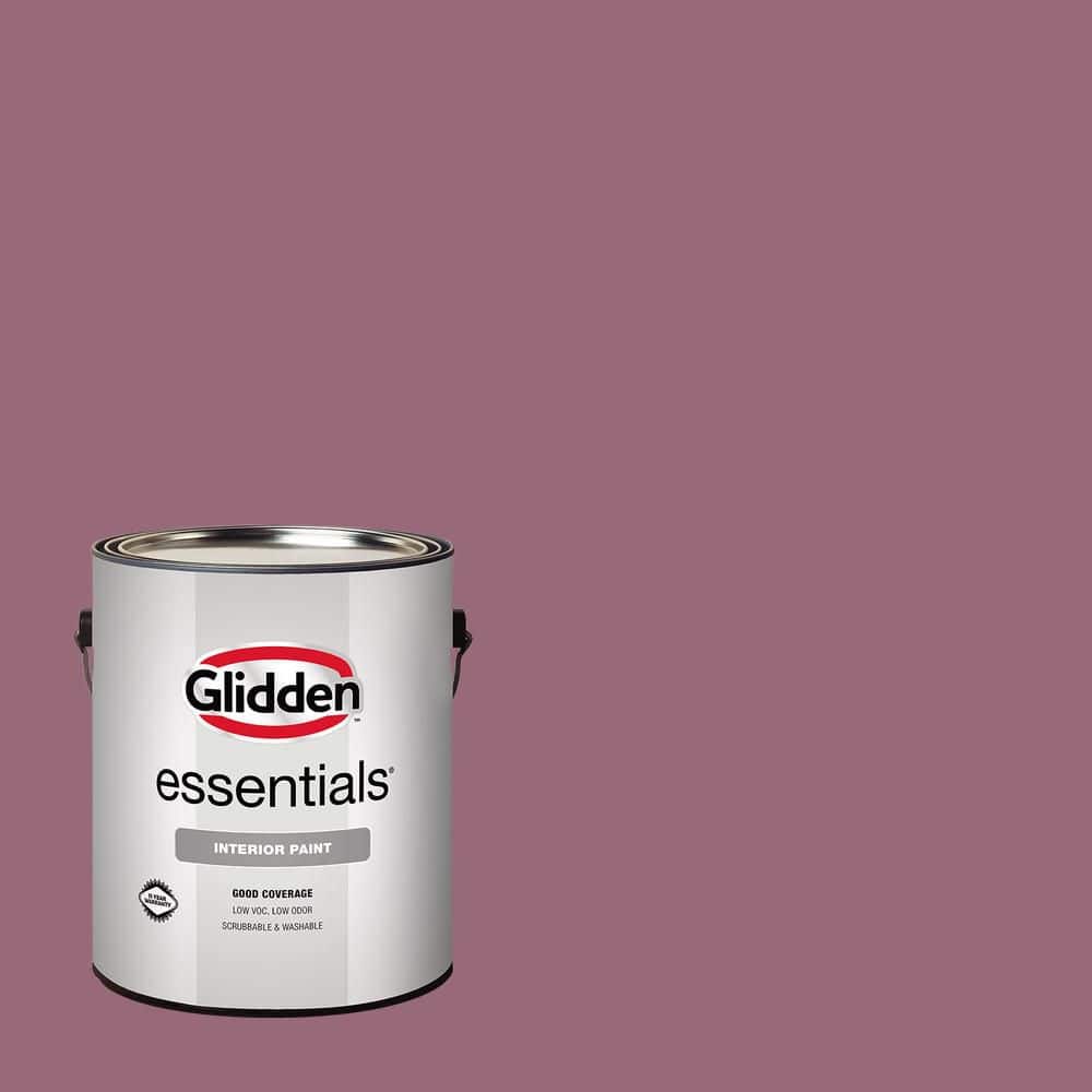 Glidden Essentials 1 gal. PPG1045-6 Wild Geranium Semi-Gloss Interior ...