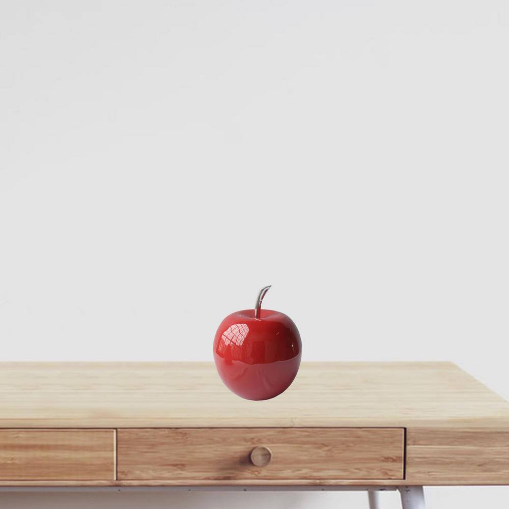 HomeRoots Rosemary Abstract Buffed and Red Apple 354600 - The Home Depot