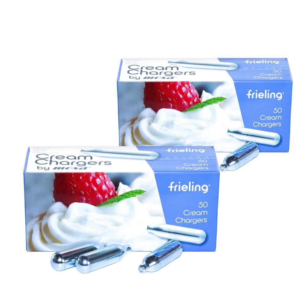 Frieling Cream Whipper Chargers 100-Pack Beverage Tool F0100 - The Home ...