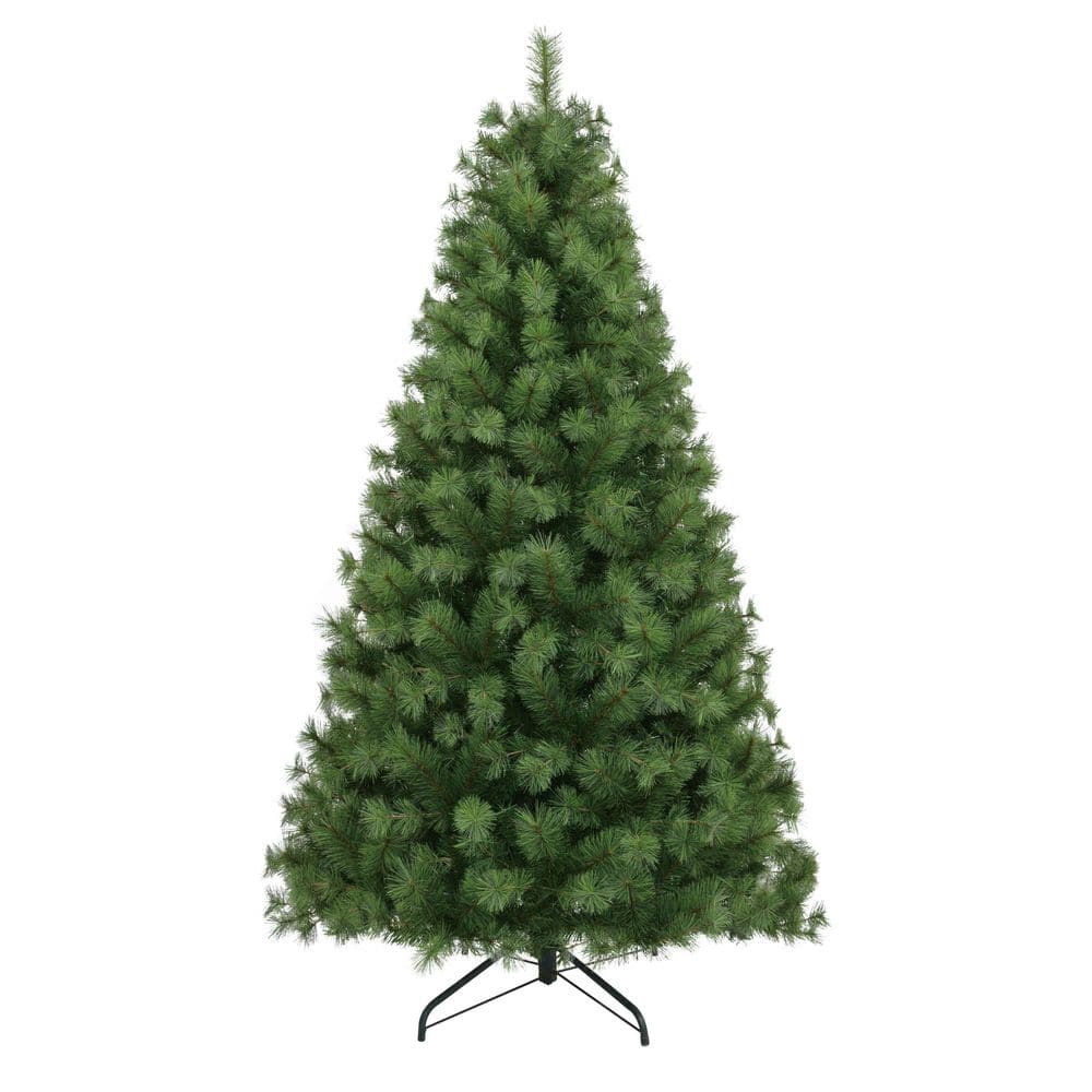 Puleo International 7.5 ft. Unlit Colorado Pine Artificial Christmas ...