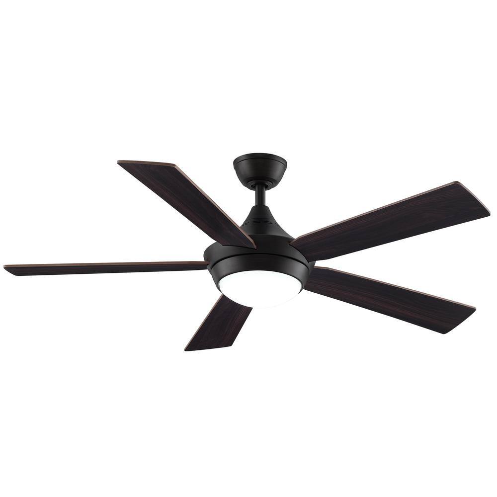 FANIMATION Celano V2 52 in. Integrated LED Dark Bronze Ceiling Fan with ...