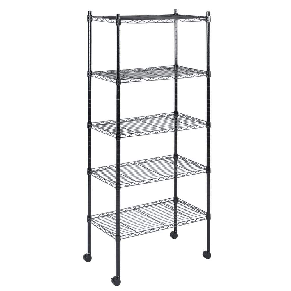 Siavonce Heavy Duty 5-Tier Shelving Units Adjustable, Pantry Organizer ...
