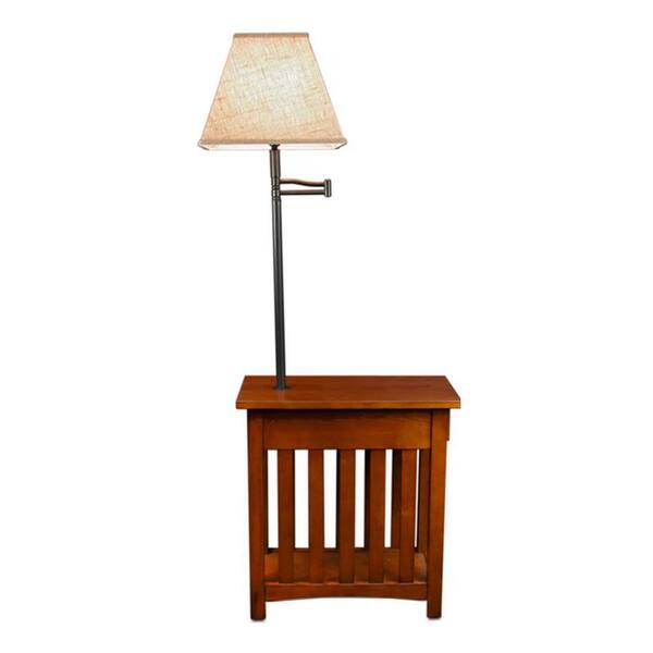 Leick Home 12 in. W Favorite Finds Mission Impeccable Medium Oak End ...