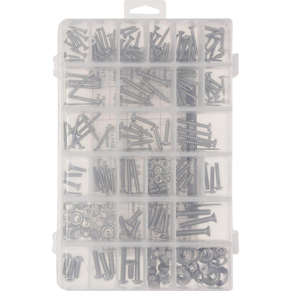 Hillman Stainless Steel Fastners Assorted Kit (252-Pack) 8130105 - The ...