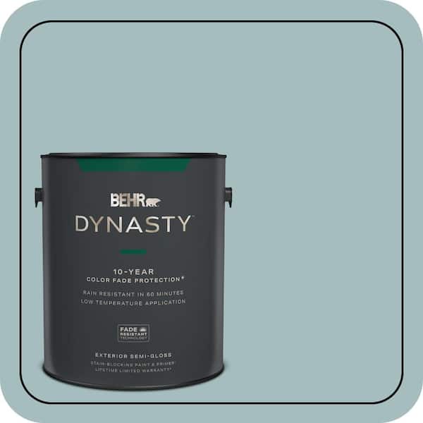 BEHR DYNASTY 1 gal. #PPU13-13 Oslo Blue Semi-Gloss Exterior Stain ...