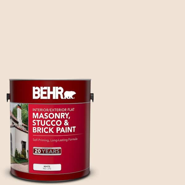 BEHR 1 gal. #N250-1 Clay Dust Flat Interior/Exterior Masonry, Stucco ...