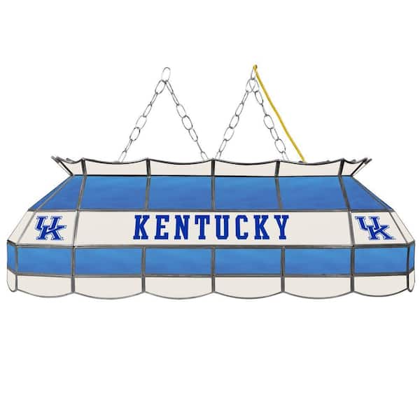 Trademark Global University of Kentucky 3-Light Blue Hanging Tiffany ...