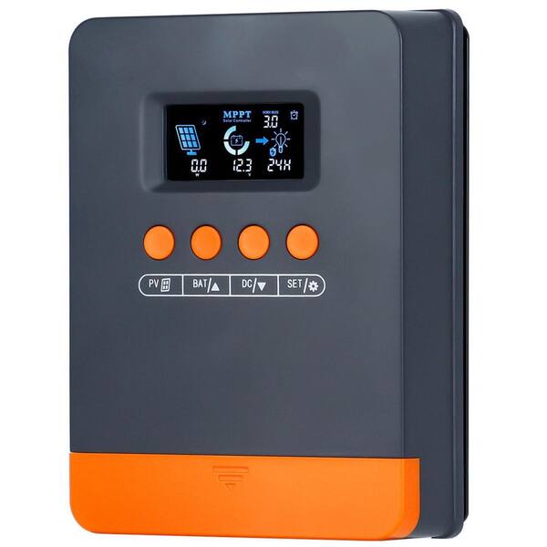 Vrbgify 12V/24-Volts 30-Amps Solar Charge Controller Black Solar Panel ...