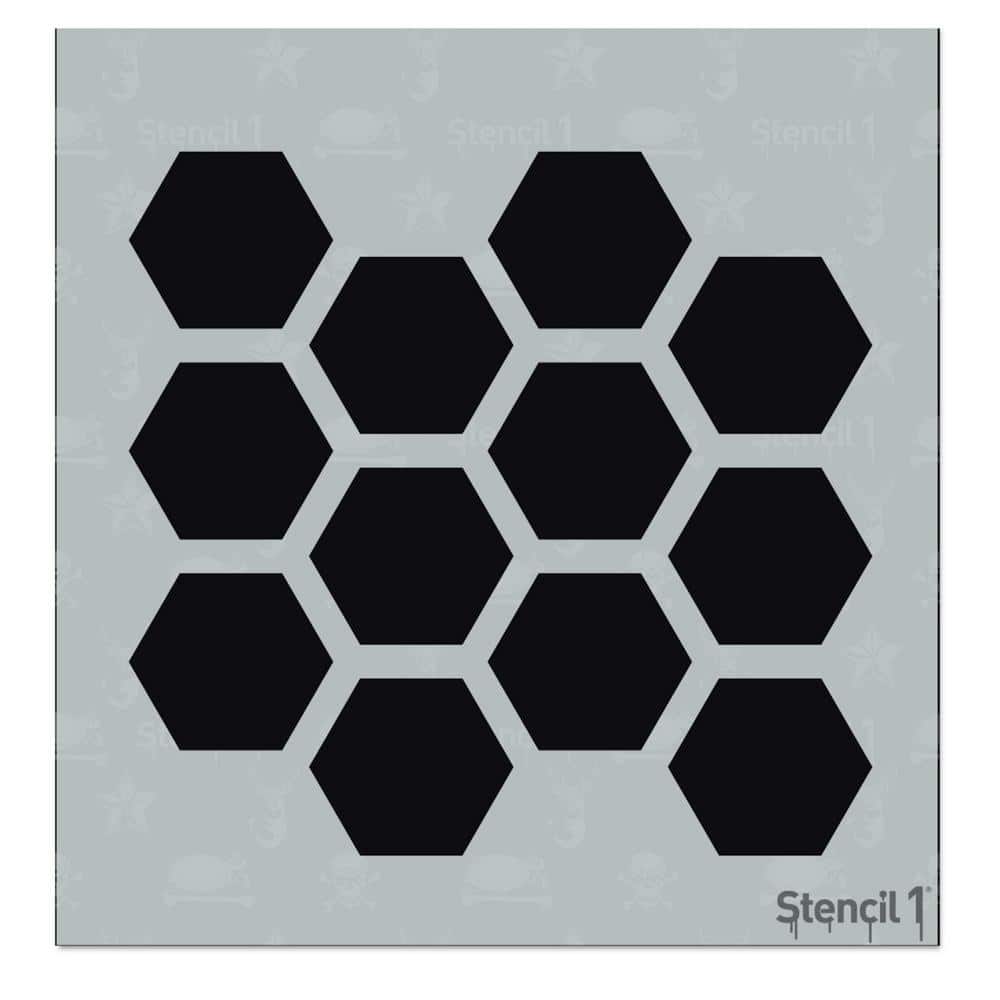 Stencil1 Hexagon Small Stencil S1_PAS_26M - The Home Depot