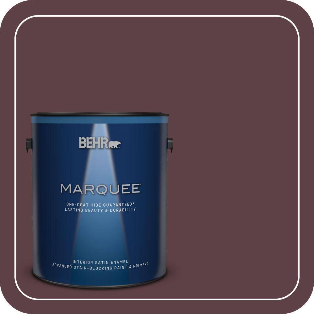 BEHR MARQUEE 1 gal. #MQ1-49 Raspberry Truffle One-Coat Hide Satin ...