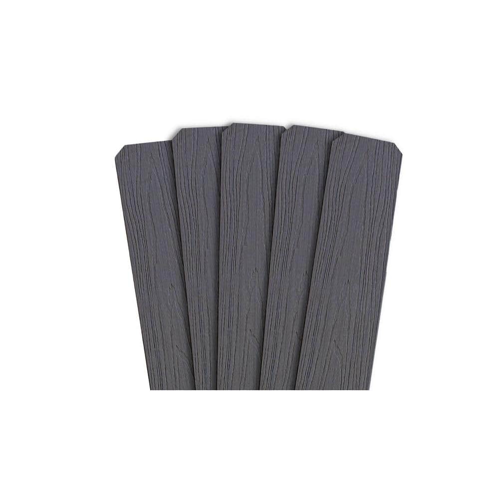 Frame It All 0.40 in. x 5.51 in. x 70.20 in. Ironwood Capped Composite ...